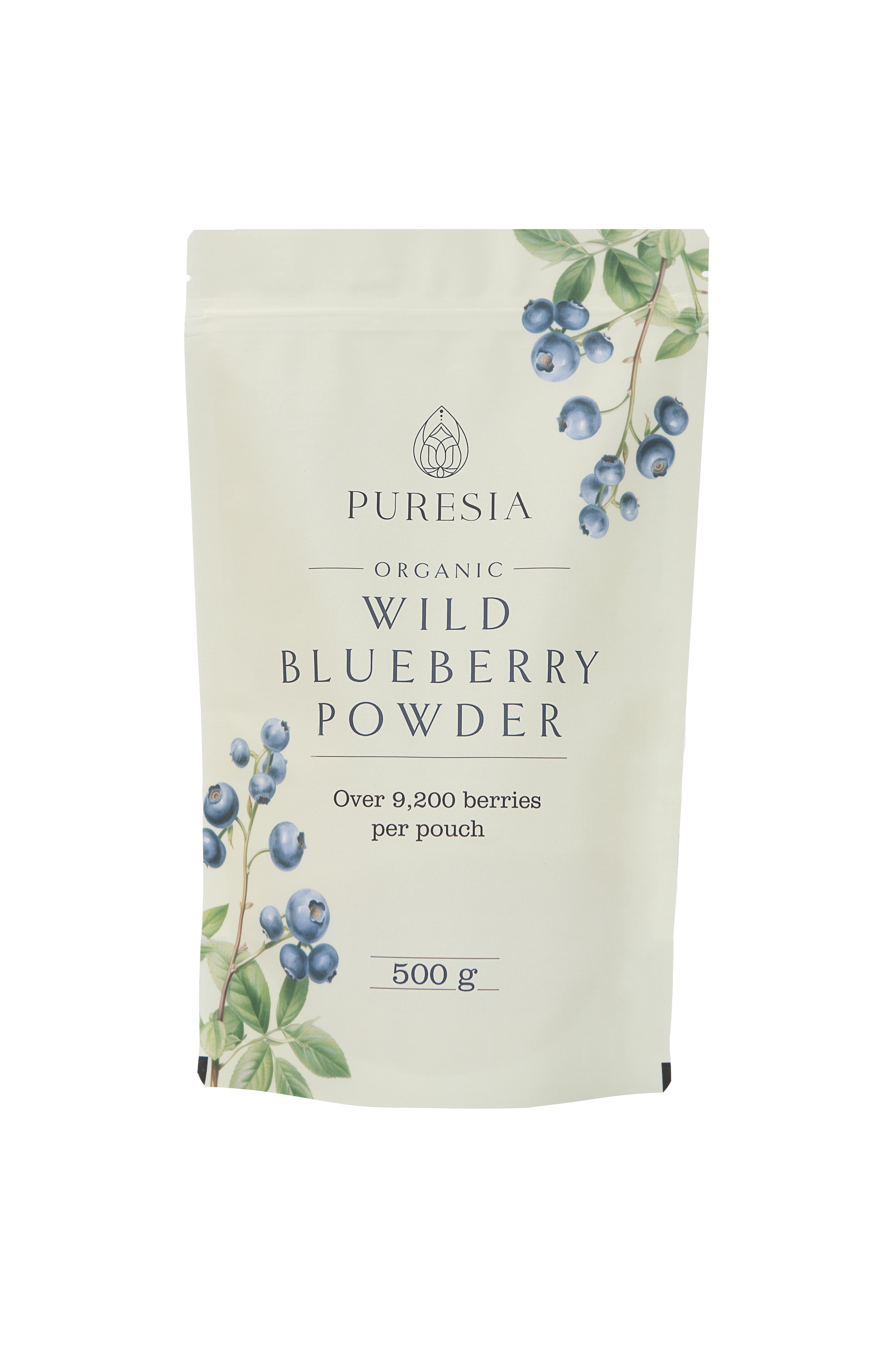 Organic Wild Blueberry Powder 500g - Canadian Grown – Puresia