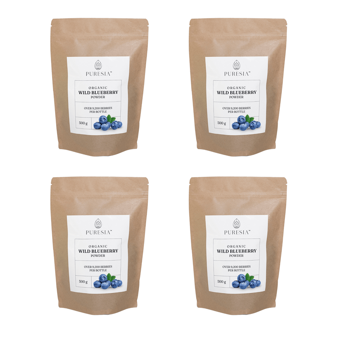 Organic Wild Blueberry Powder- 2kg Bundle- SAVE $45.39