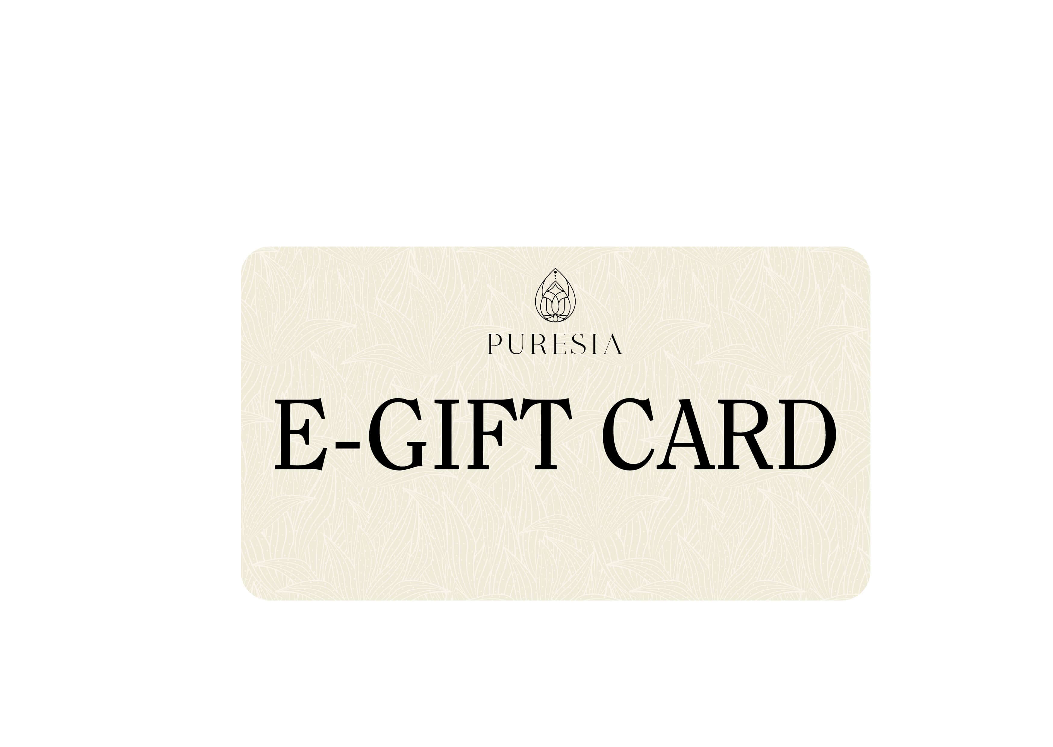 Puresia Gift Card - A Thoughtful Wellness Gift