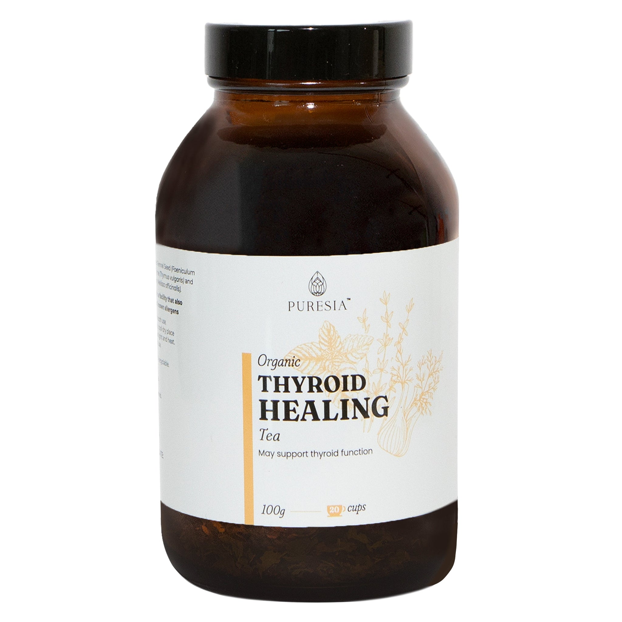 Organic Thyroid Healing Tea - Herbal Support Blend